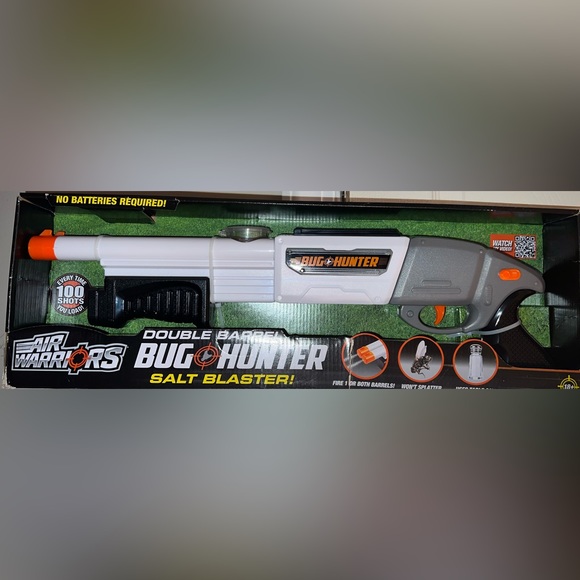 Toys | New Bug Hunter Salt Blaster Air Warriors Double Barrel Salt Gun ...